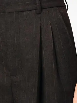 AMI Paris Wool High-waisted Trousers