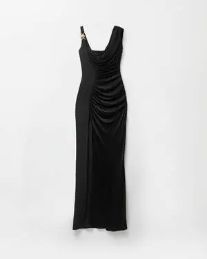 Versace Draped Gown With Medusa '95 Hardware