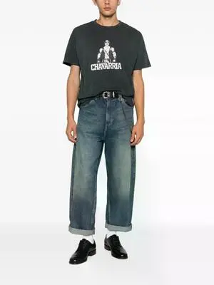 WILLY CHAVARRIA Leather Daddy Easy Graphic-print T-shirt