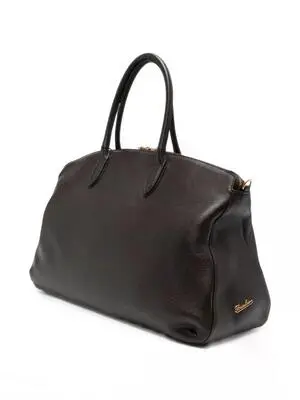 Borsalino Grained-texture Duffle Bag