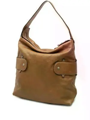 FERRAGAMO 2005-2007 Calfskin Gancini Shoulder Bag