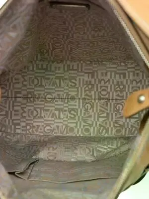 FERRAGAMO 2005-2007 Calfskin Gancini Shoulder Bag