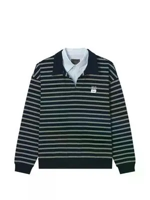 MUSIUM DIV. Striped Layered-effect Sweatshirt
