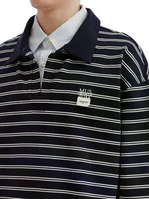 MUSIUM DIV. Striped Layered-effect Sweatshirt