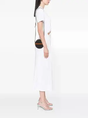 Celine 2021 Triomphe Coated Canvas Round Purse On Strap Crossbody Bag