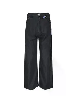 Mihara Yasuhiro Black Wash Jeans For Men