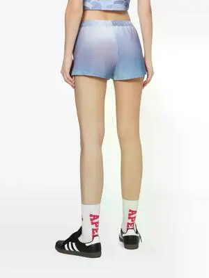 AAPE BY *A BATHING APE Gradient-effect Logo-print Shorts
