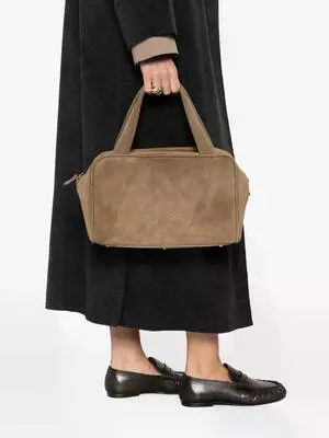 Liviana Conti Suede Top-handle Tote Bag
