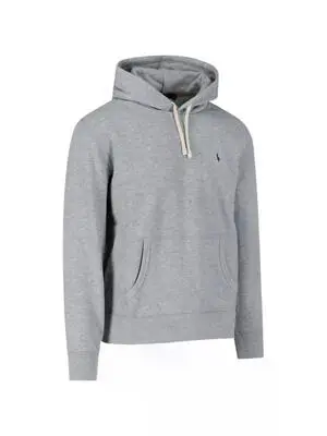 Polo Ralph Lauren Logo-embroidered Hoodie - Grey