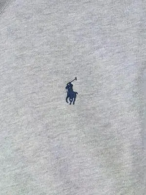 Polo Ralph Lauren Logo-embroidered Hoodie - Grey