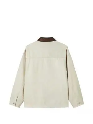 Izzue Raw-edge Contrast-collar Jacket