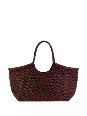 Dragon Diffusion Big Nantucket Woven Leather Shoulder Bag