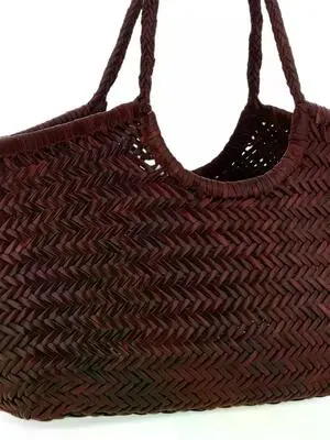 Dragon Diffusion Big Nantucket Woven Leather Shoulder Bag