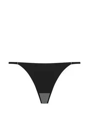 SCANDALE Nuit Fauve Mesh-panelled Thong