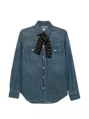 Valentino Garavani Pussy-bow Shirt - Blue