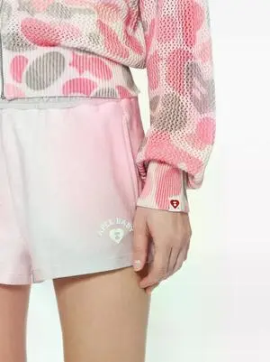 AAPE BY *A BATHING APE Gradient-effect Logo-print Shorts