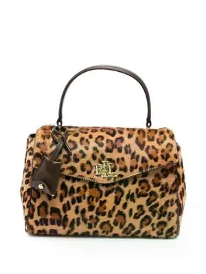 Ralph Lauren Leopard-print Leather Shoulder Bag