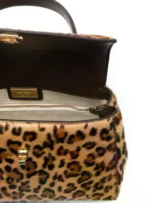 Ralph Lauren Leopard-print Leather Shoulder Bag