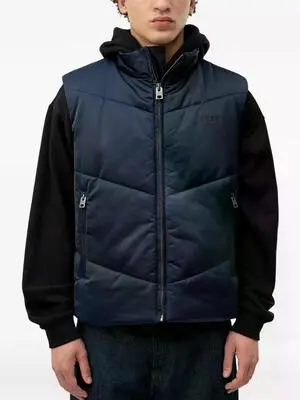Hugo Quilted Gilet - Blue