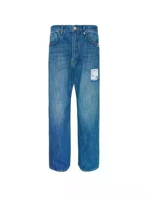 Mihara Yasuhiro Hard-washed Selvedge Jeans - Blue