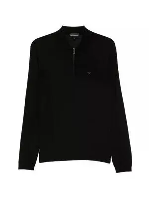 Emporio Armani Zip Up Polos For Men
