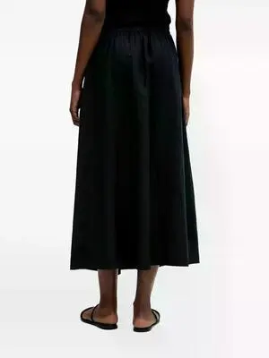 BENETTON Elasticated Gathered Midi Skirt