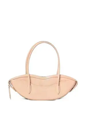 Fiorucci Lips Patent-finish Shoulder Bag - Neutrals