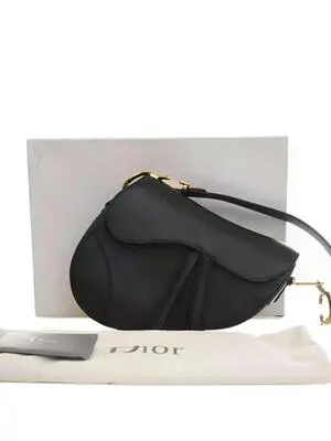 Dior 2018 Grained Calfskin Saddle Bag Shoulder Bag