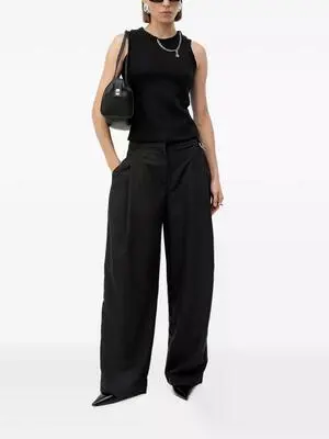 Hugo Chain-link Pleated Palazzo Pants