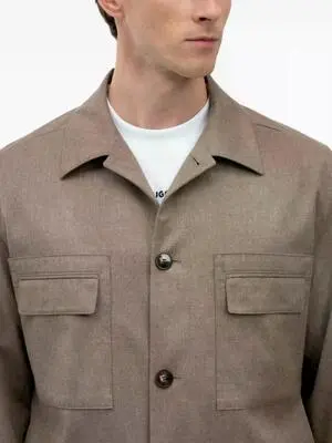 Hugo Button-up Chest-pocket Overshirt