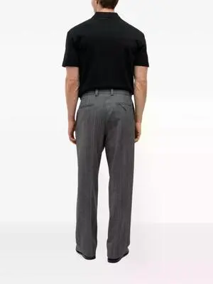 Hugo Modern-fit Pants In Herringbone Fabric