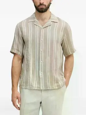 BENETTON Striped Short-sleeve Shirt - Neutrals