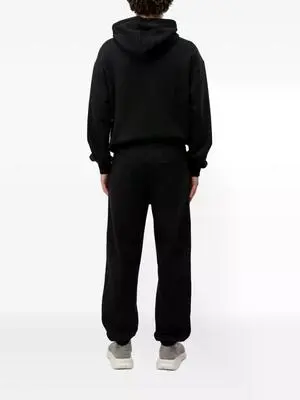 Hugo Relaxed-fit Cotton Pants With Streetwear Logo - Black