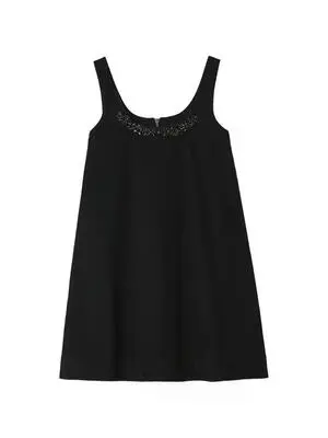 Simone Rocha Crystal-embellished Mini Dress - Black