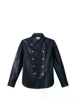 Isabel Marant Étoile Valdy Leather Shirt - Blue