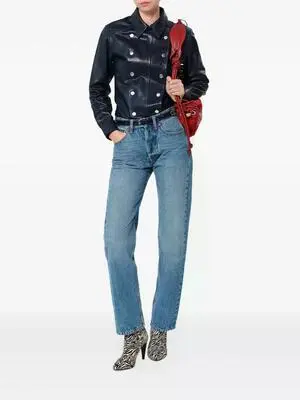 Isabel Marant Étoile Valdy Leather Shirt - Black