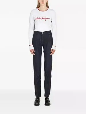 FERRAGAMO Contrast-stitch Trousers