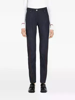 FERRAGAMO Contrast-stitch Five-pocket Jeans - Blue