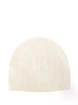 Peserico Cable-knit Beanie Hat - Neutrals