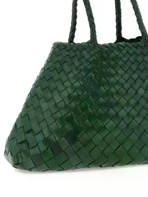Dragon Diffusion Small Santa Croce Woven Leather Tote Bag