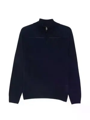 Canali Quarter-zip Knitted Sweater