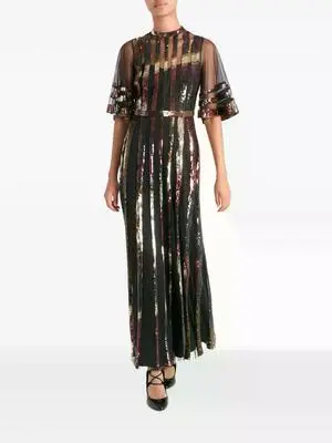 TEMPERLEY LONDON Dusty Sequin-embellished Gown