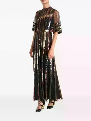 TEMPERLEY LONDON Dusty Sequin-embellished Gown
