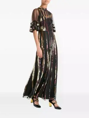 TEMPERLEY LONDON Dusty Sequin-embellished Gown