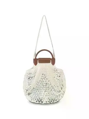 Longchamp Le Pliage Filet L Mesh Bag - Neutrals