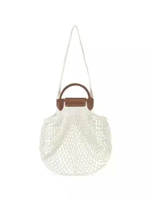 Longchamp Le Pliage Filet L Mesh Bag - Neutrals