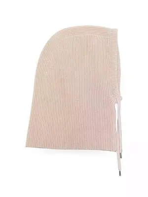 Peserico Ribbed-knit Drawstring Balaclava
