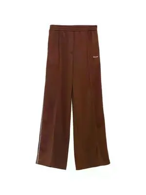 Moncler Logo-embroidered Side-stripe Track Pants - Brown