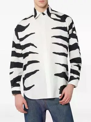 Moschino Printed Cotton-poplin Shirt