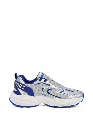 PLEIN SPORT The Pulse X Metallic Sneakers - Grey
